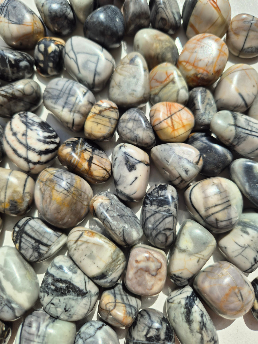 Jasper Picasso Tumbled Stones – Aquarius Crystals
